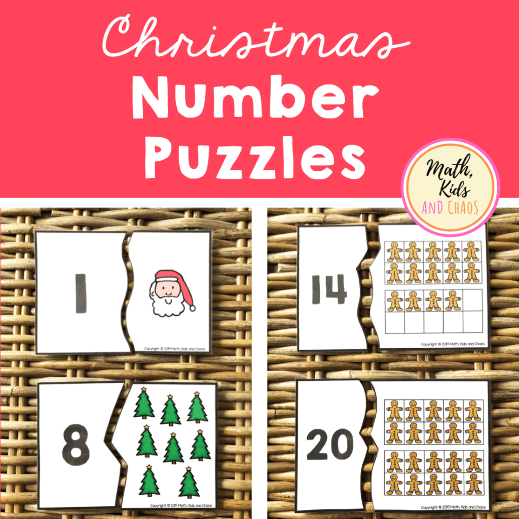 Christmas Number Puzzles - Math, Kids and Chaos