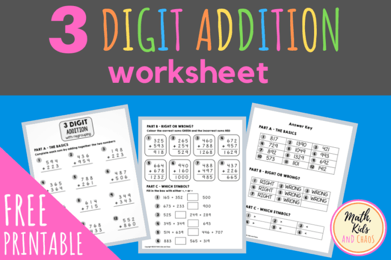 3 Digit Addition With Regrouping Worksheets Free Addition Worksheets