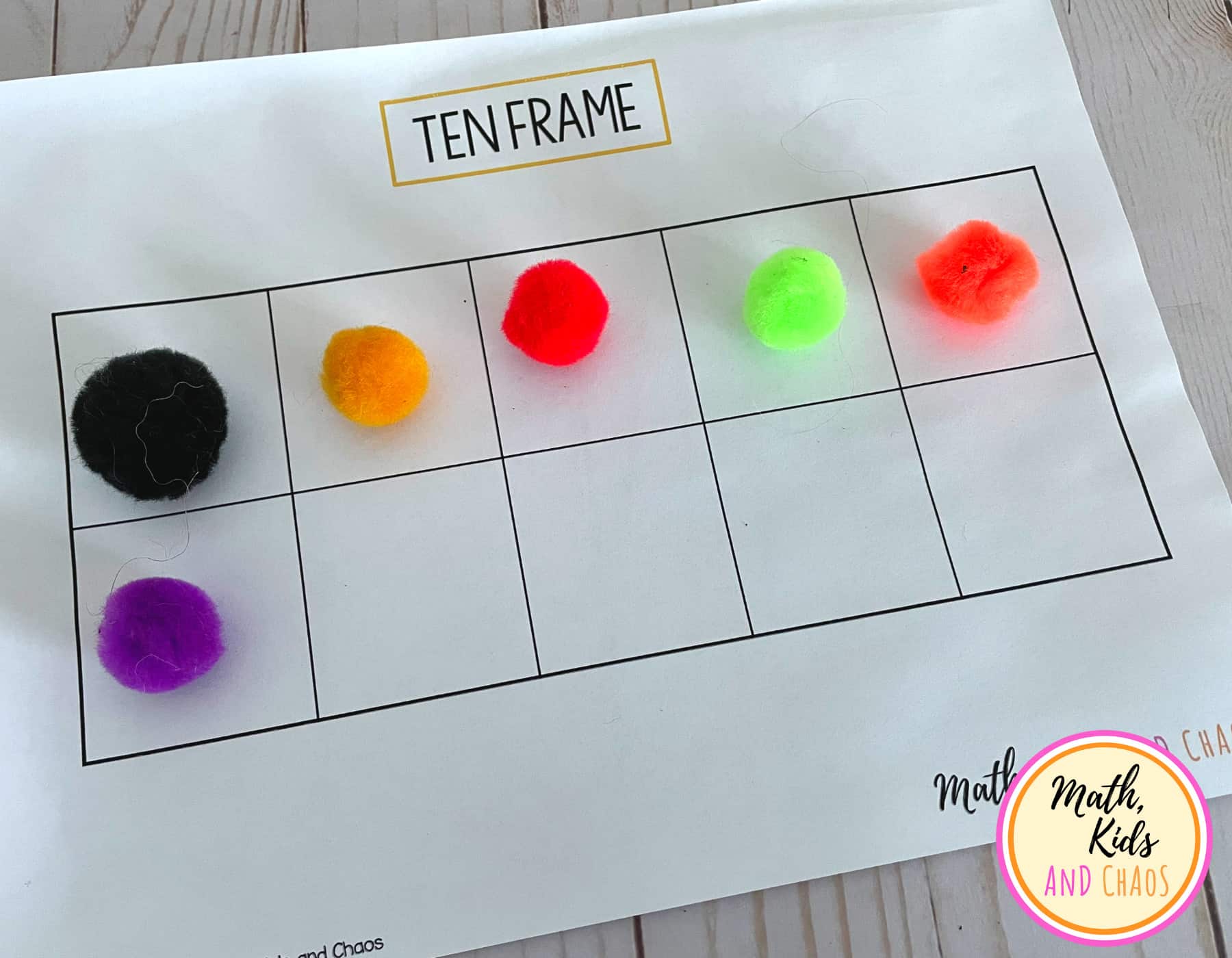 Printable ten frames - Math, Kids and Chaos